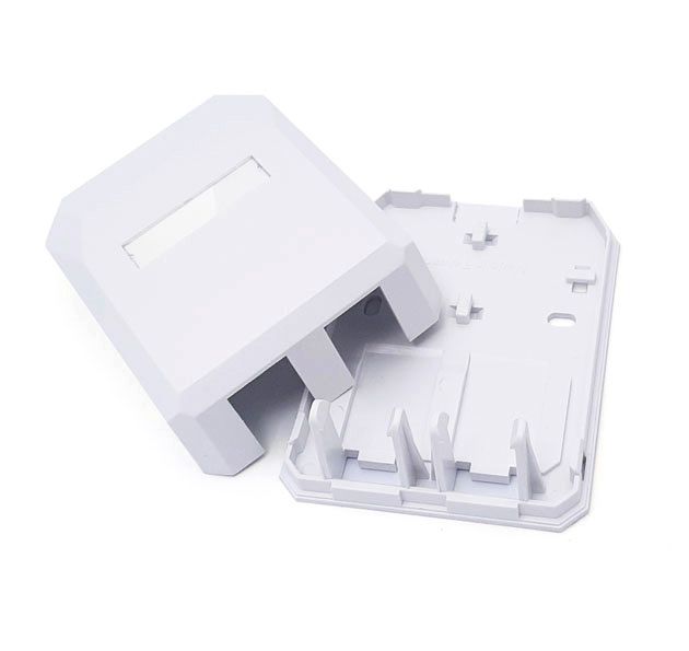 2-Port Blank White Surface Mount Box for RJ45 Keystone Jack | Taiwan ...