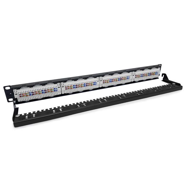 Cat 5e 24-port 1U Unshielded Modular Patch Panel for 19" Racks | Taiwan ...