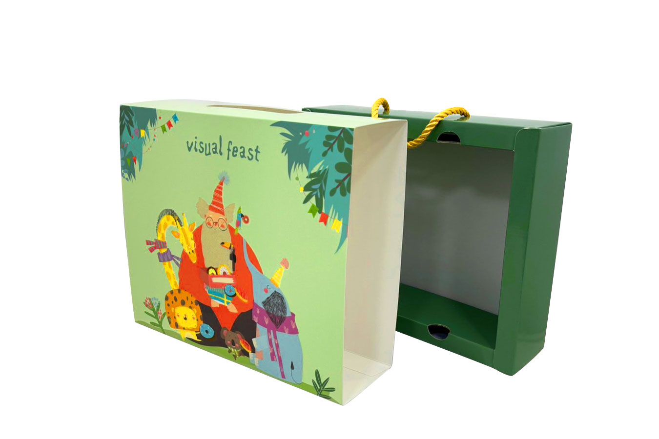 Handheld Corrugated Gift Box with Color Printing - Handheld Corrugated ...