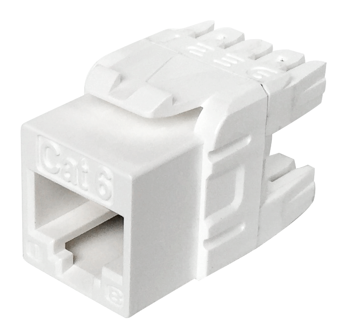 Category 6 UTP 180 Degree 110 Punch Down Ethernet Modular Jack ...