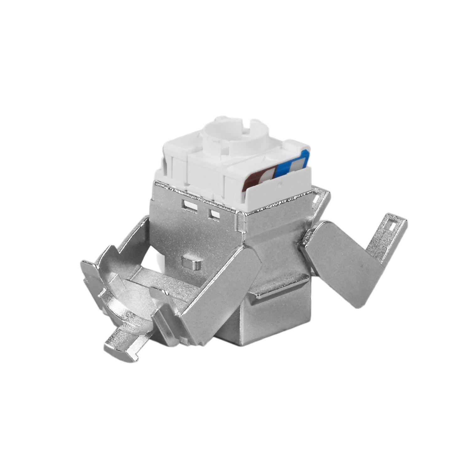 Cat.6A STP 180 Degree Toolless Slim Keystone Jack With Shutter ...