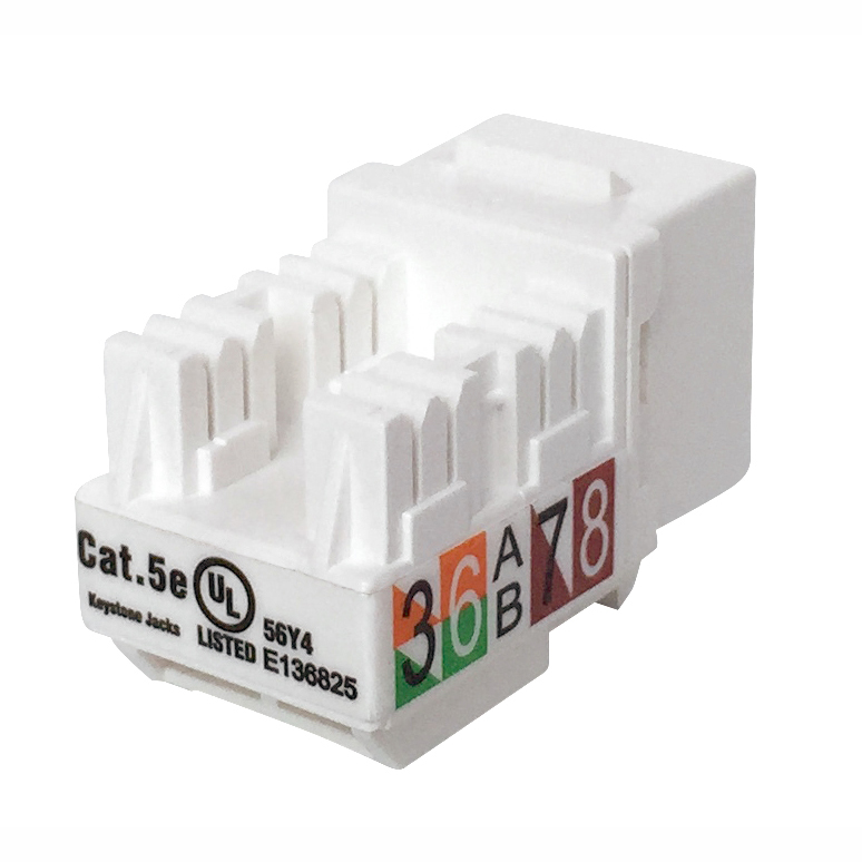 Cat5E Unshielded 90 Degree 110 Punch Down Internet Female Connector | Innovative Modular Plugs ...