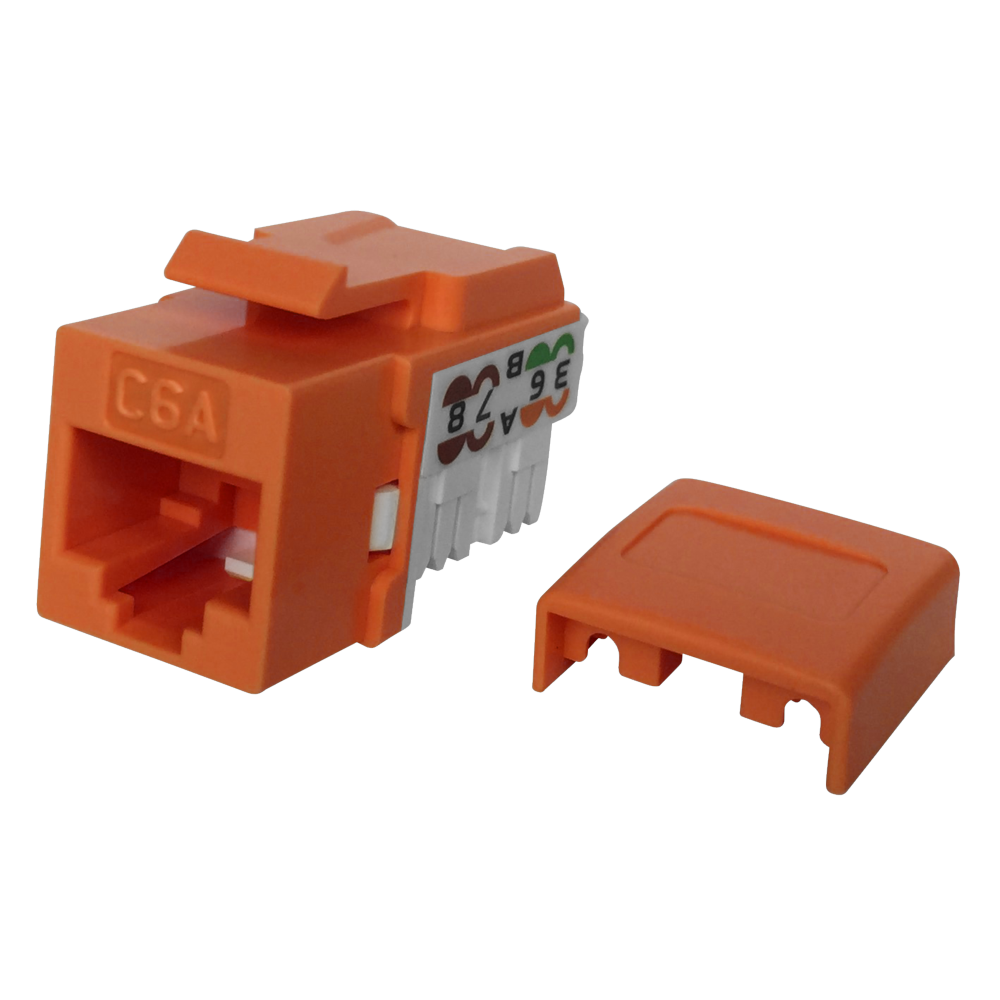 UL and RoHS Compliant Cat6A 110 Punch Down 8P8C Internet Jack ...