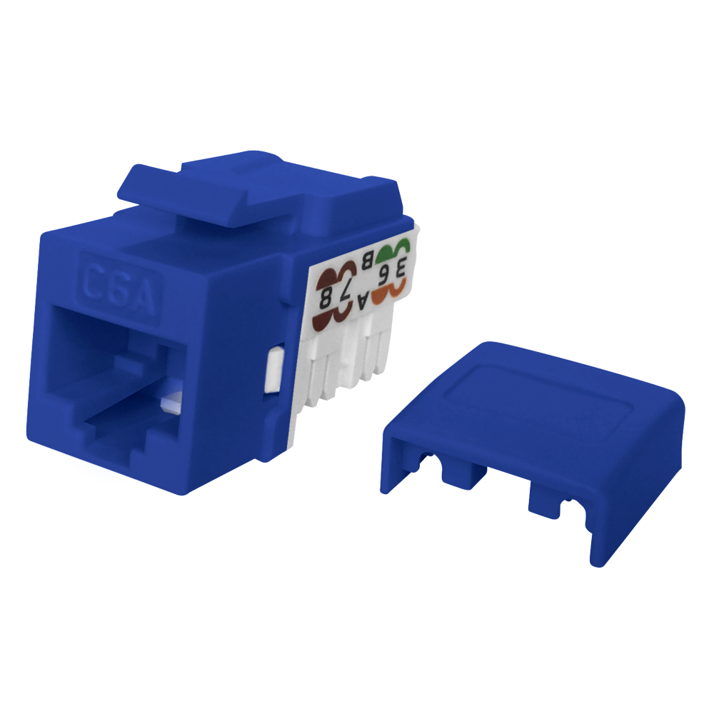 UL and RoHS Compliant Cat6A 110 Punch Down 8P8C Internet Jack ...