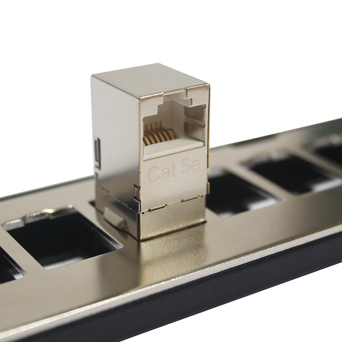 RJ45 Cat5E FTP 90 Degree Keystone Inline Coupler | Innovative Modular ...