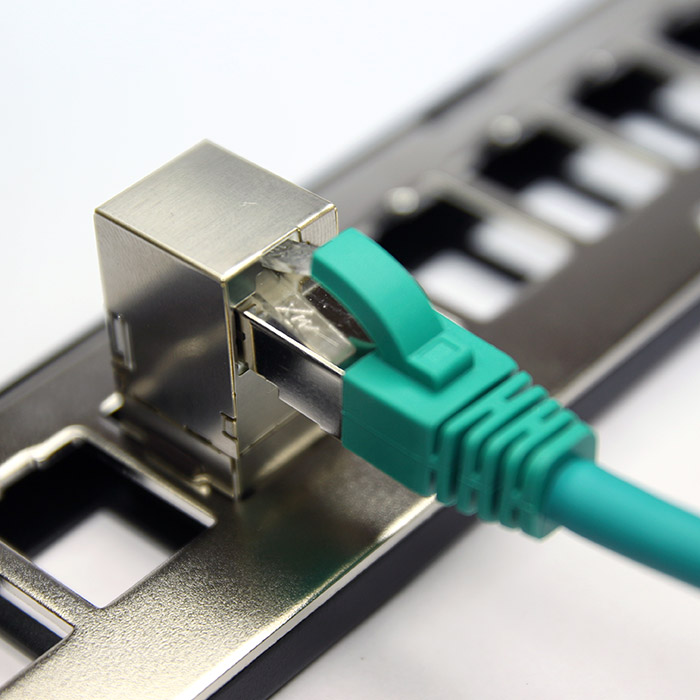 Cat.6A Shielded 90 Degree RJ45 Network Inline Coupler | Innovative ...