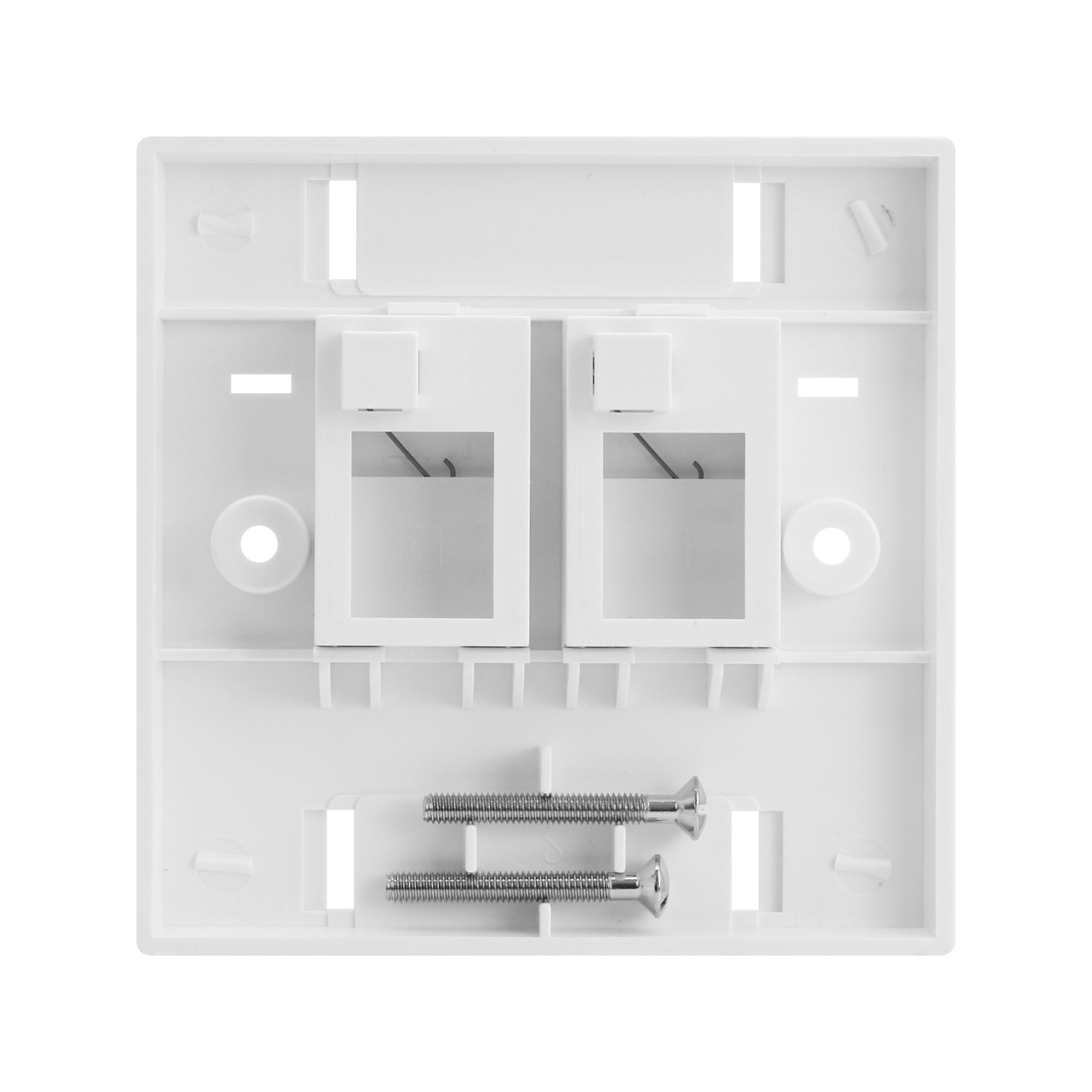 British Shuttered Outlet 2 port with Icon Tabs Size 86*86 mm ...