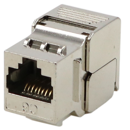 Category 6 Shielded 180 Degree Tool Free Slim 8P8C Modular Jack ...