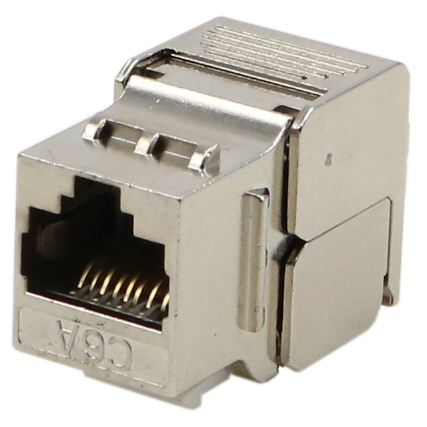 Cat.6A STP 180 Degree Toolless Slim Keystone Jack | RJ45 Connectors & Ethernet Patch Cords ...