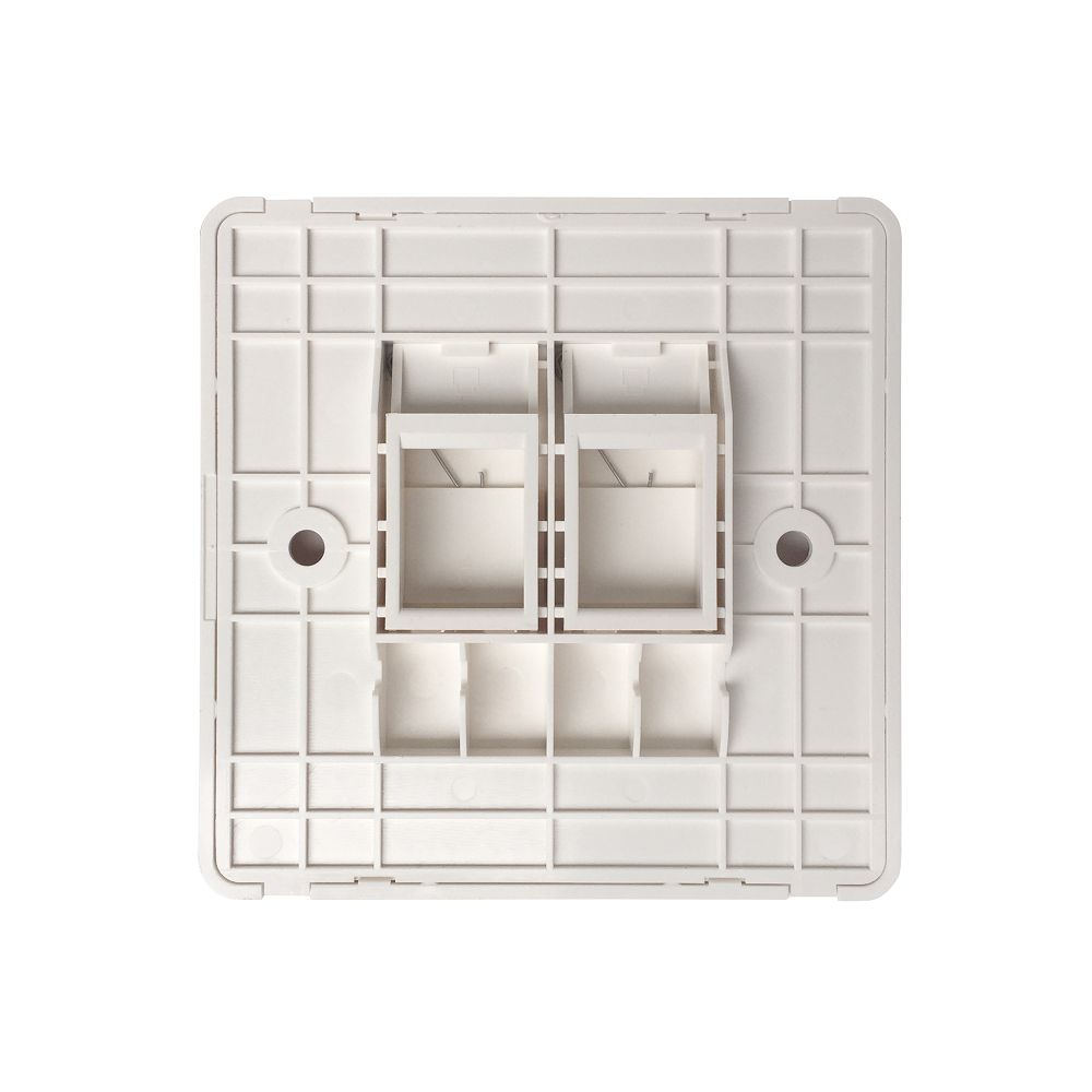 British Style Keystone Wall Plate 2 port With shutter 86*86mm ...