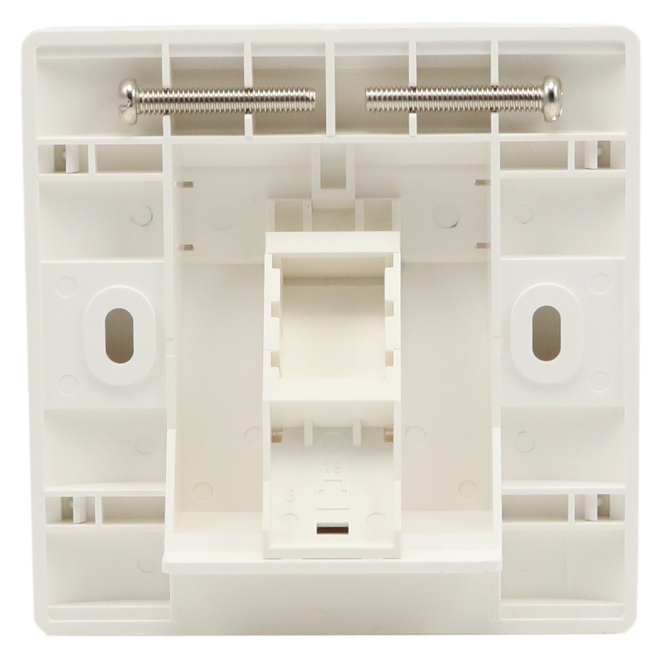 British Shuttered Angled Faceplate 1 Port 86mm | EXW