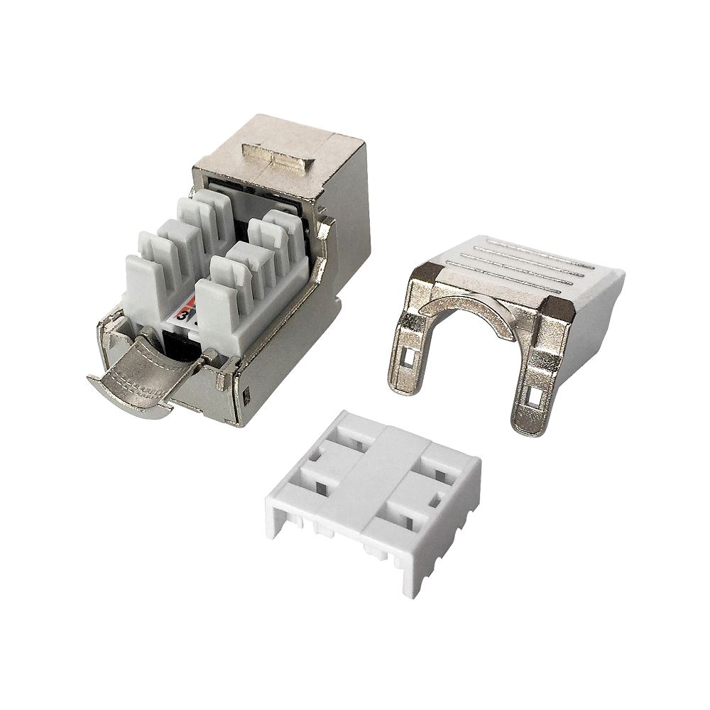 Gniazdo keystone Cat.5E STP 90 stopni bez narzędzi | Producent złączy ...