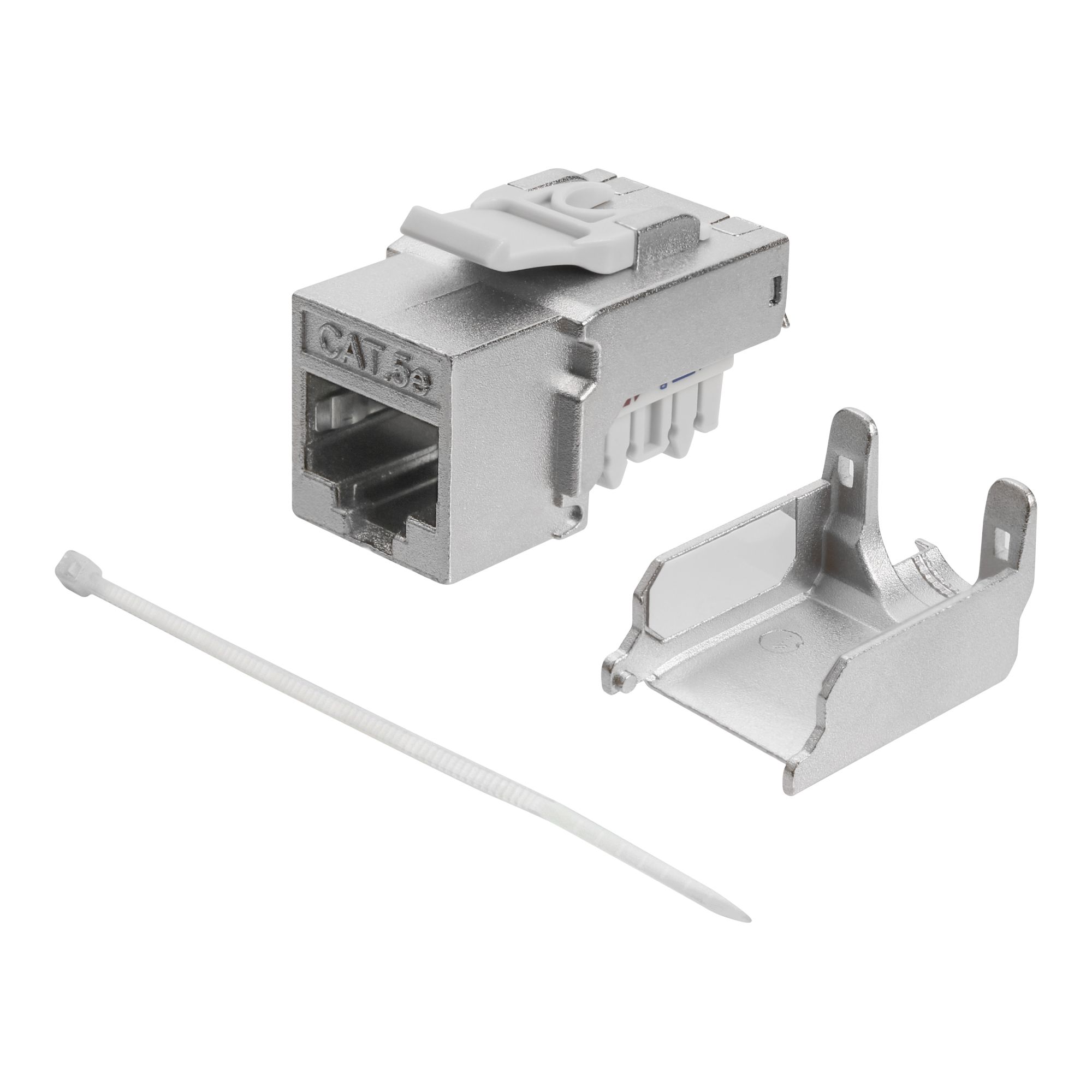 Cat5E Shielded 90 Degree Ethernet Punch Down 110 Female Connector ...