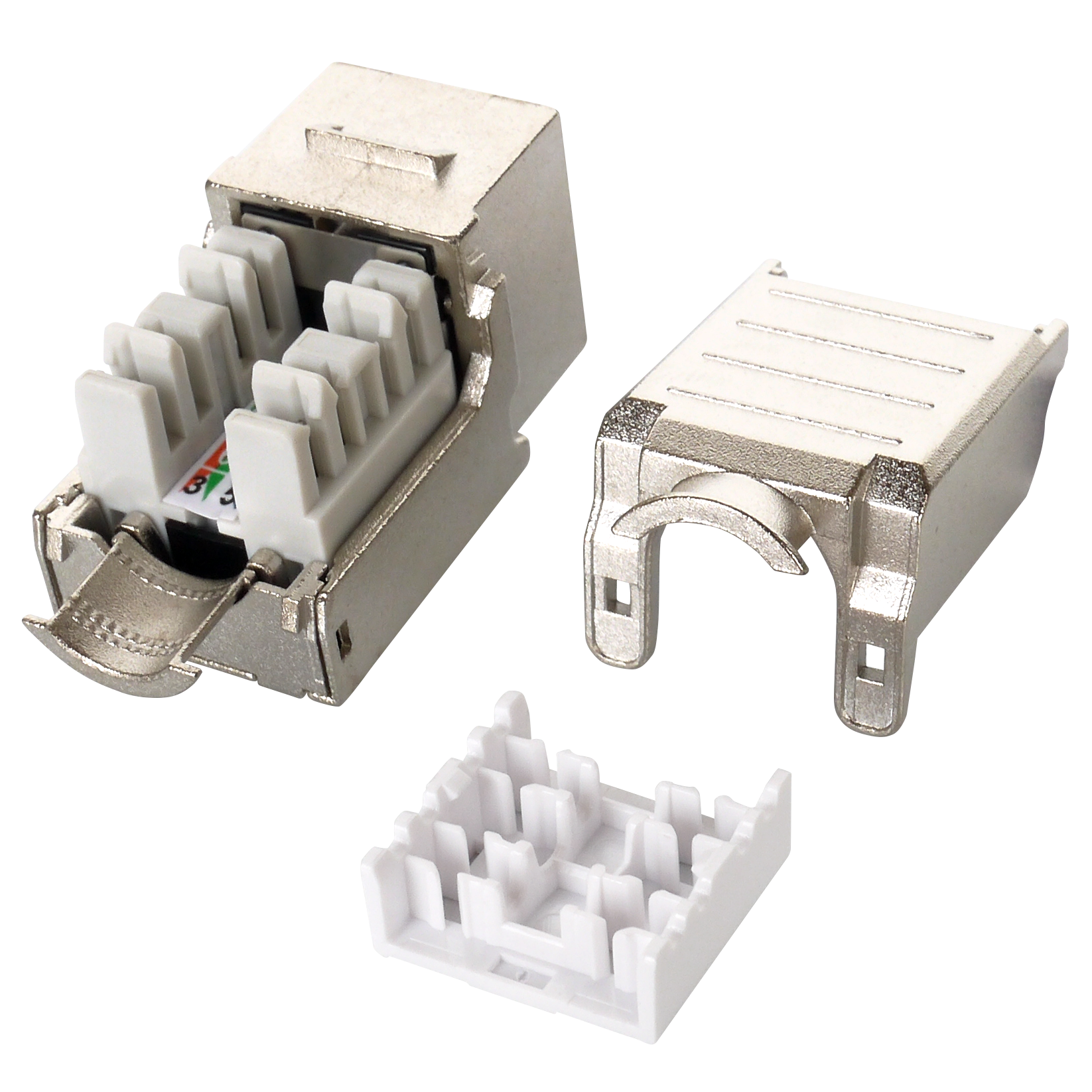 Cat6 Shielded Component Level 90 Degree Toolless and 110 Punch Down ...