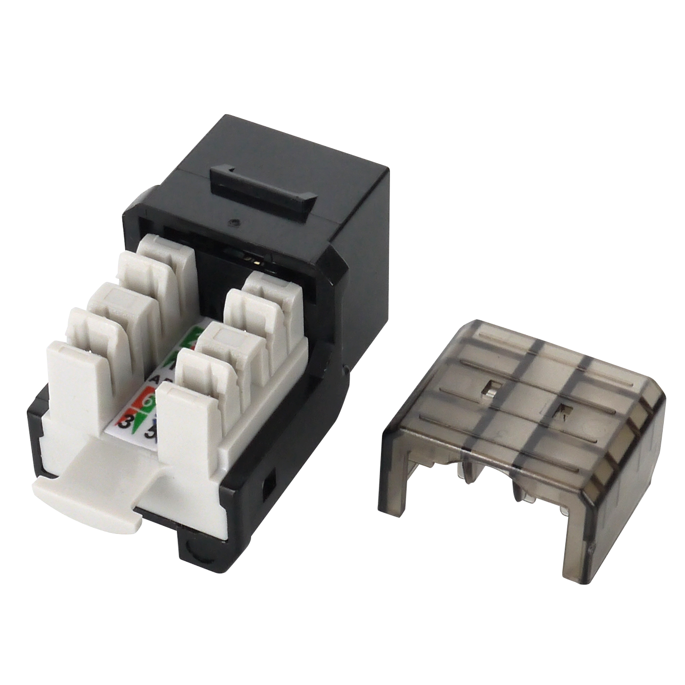 Cat.6A UTP 90 Degree 110 Keystone Jack | RJ45 Connectors & Ethernet ...
