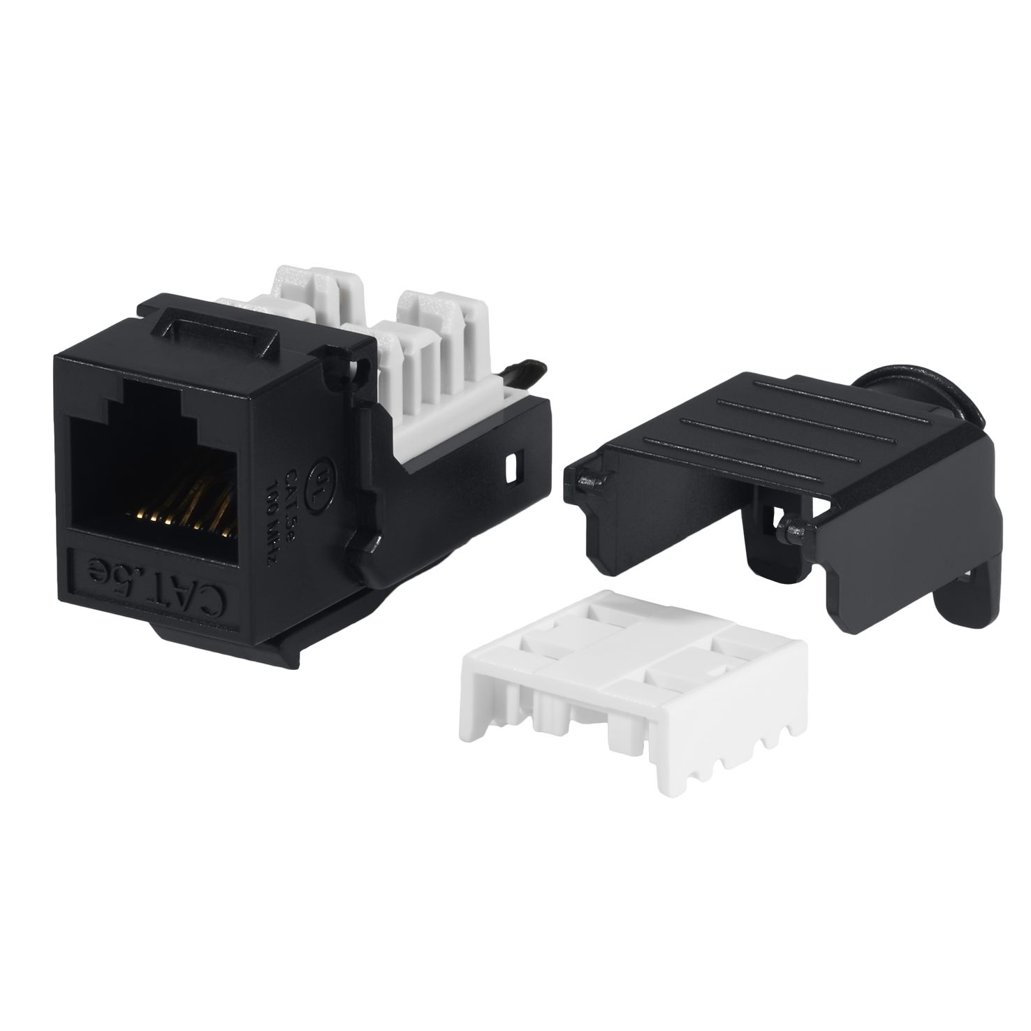 Cat.5E UTP 90 Degree Toolless Keystone Jack | RJ45 Connectors & Ethernet Patch Cords ...