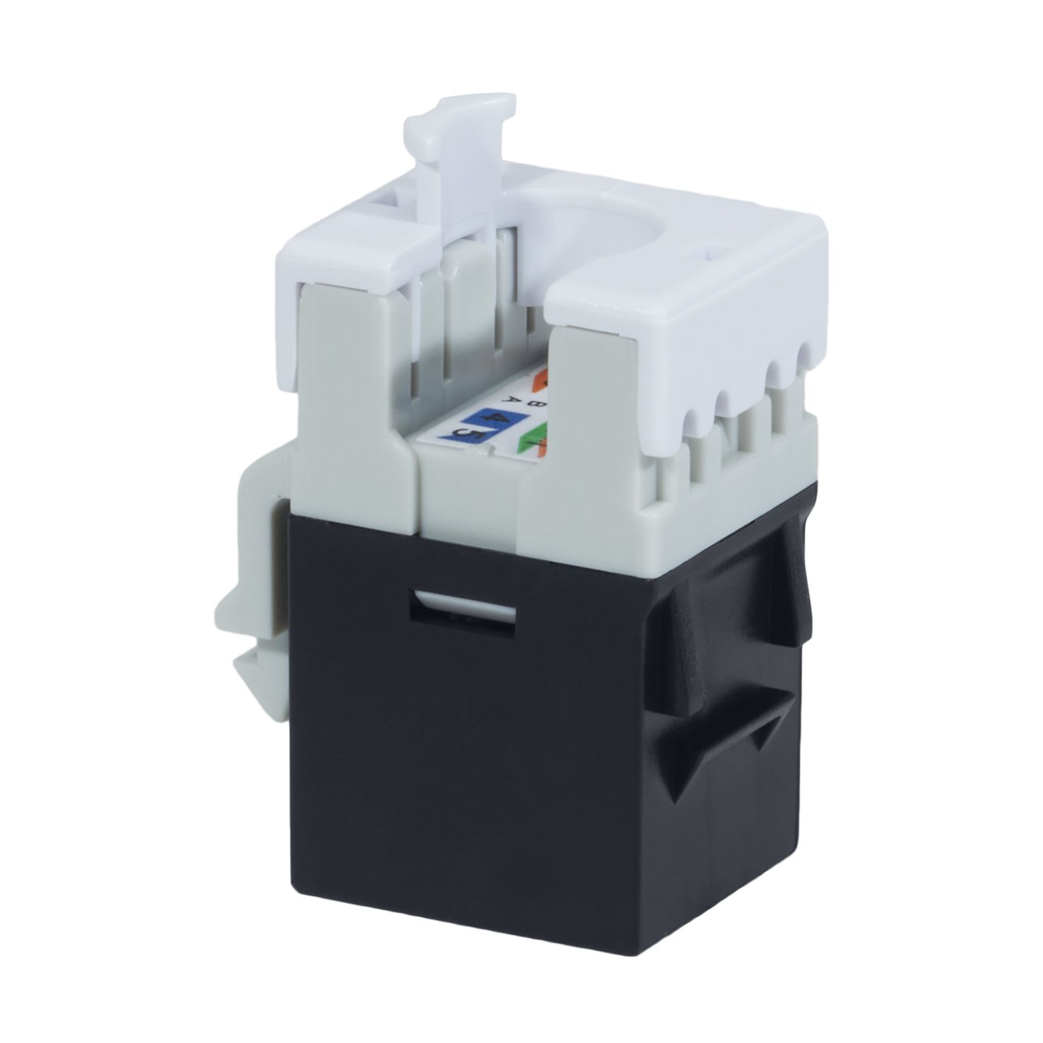 Category 6 Unshielded 180 Degree 110 and Krone Punch Down RJ45 Female ...