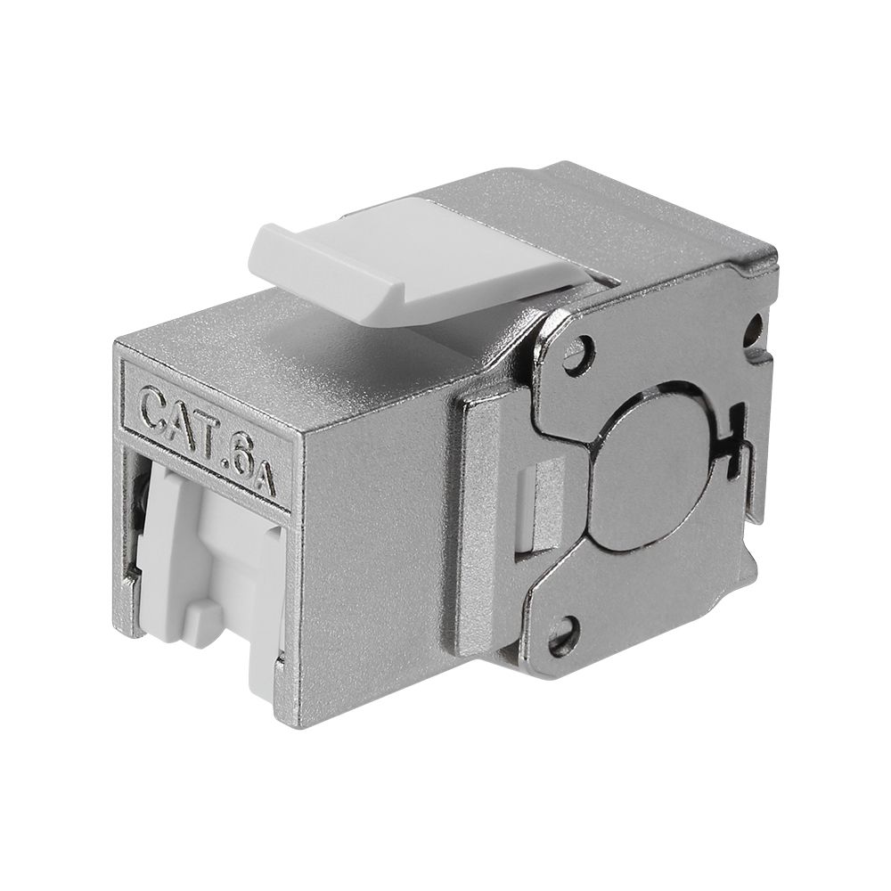 RJ45 Cat6A / Cat6 Shielded 3 Cable Entry Ethernet Jack with Shutter ...
