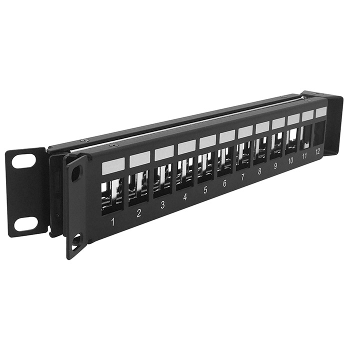 1U 24 Port FTP V Type Angled Empty Patch Panel | Innovative Modular ...