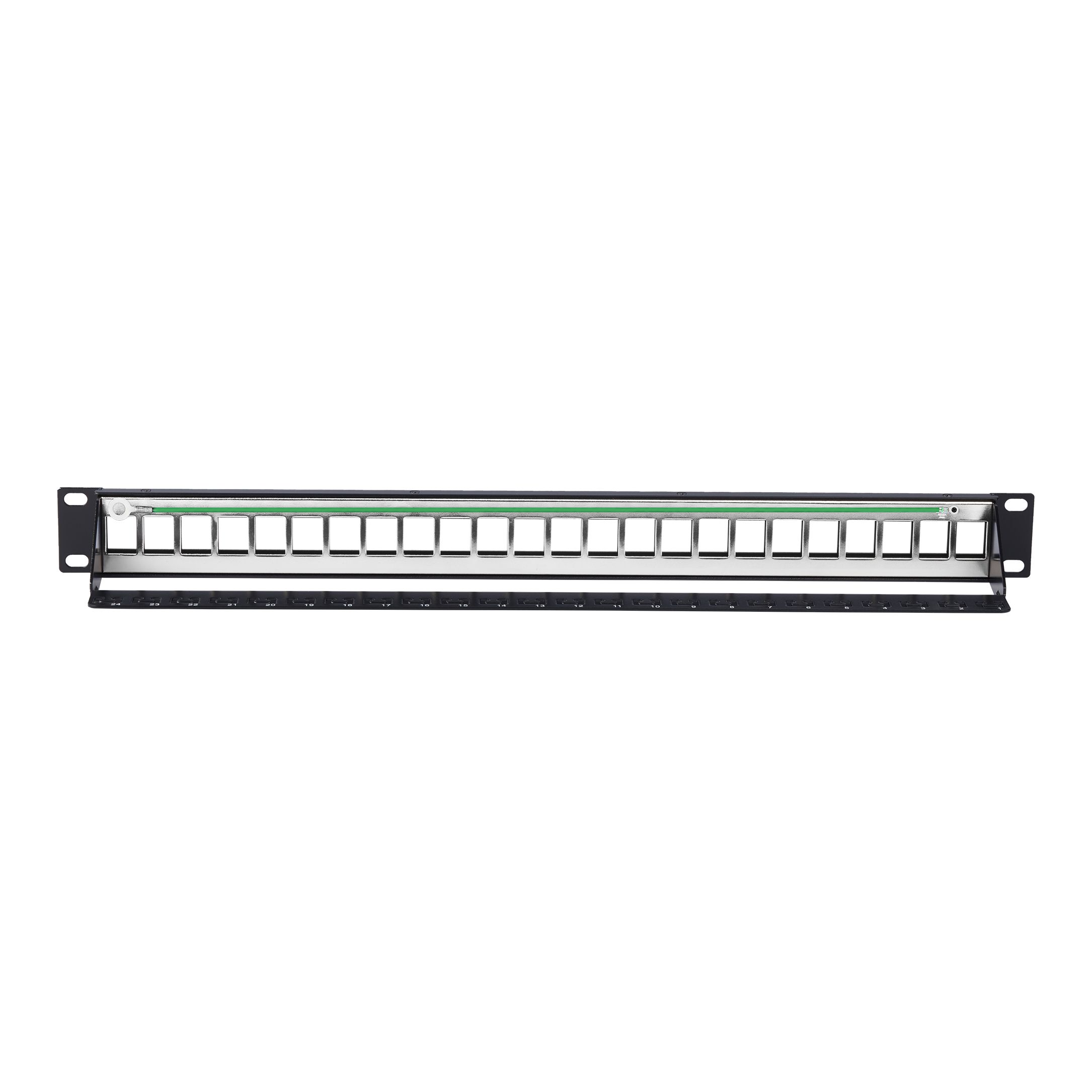 Shielded 1U 24 Port Empty Patch Panel | Innovative Modular Plugs for ...