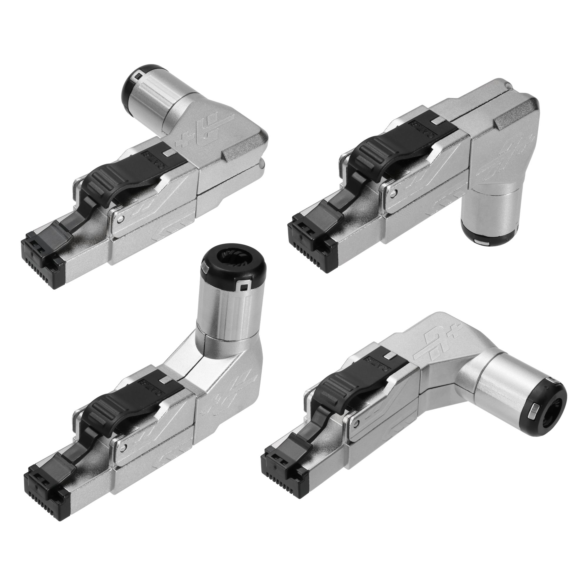 Cat8 Toolless Field Termination RJ45 Plug for 5 Direction On-Site ...