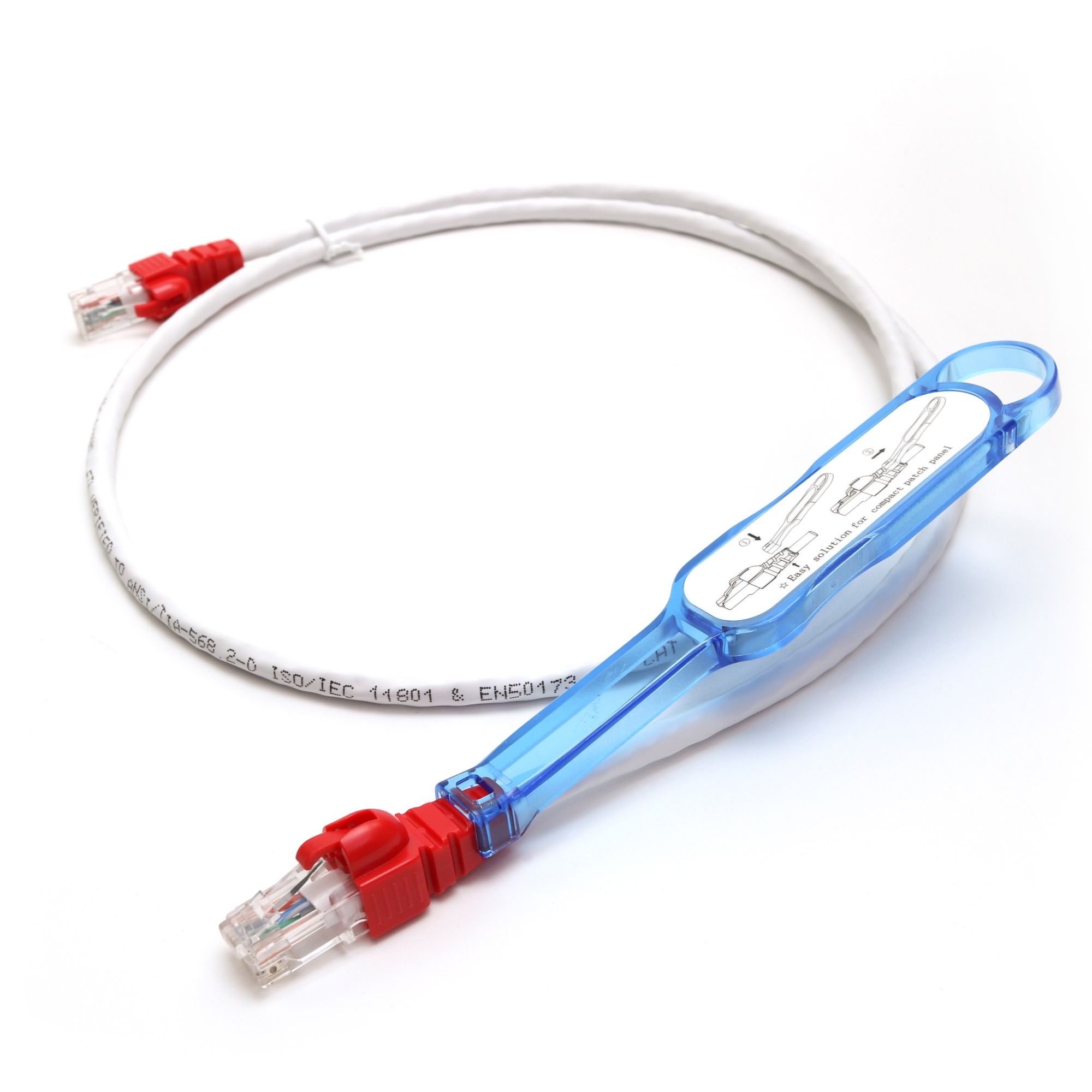 Cat6A Unshielded 26 AWG RJ45 Ethernet Cable with Easy Connector Removal ...