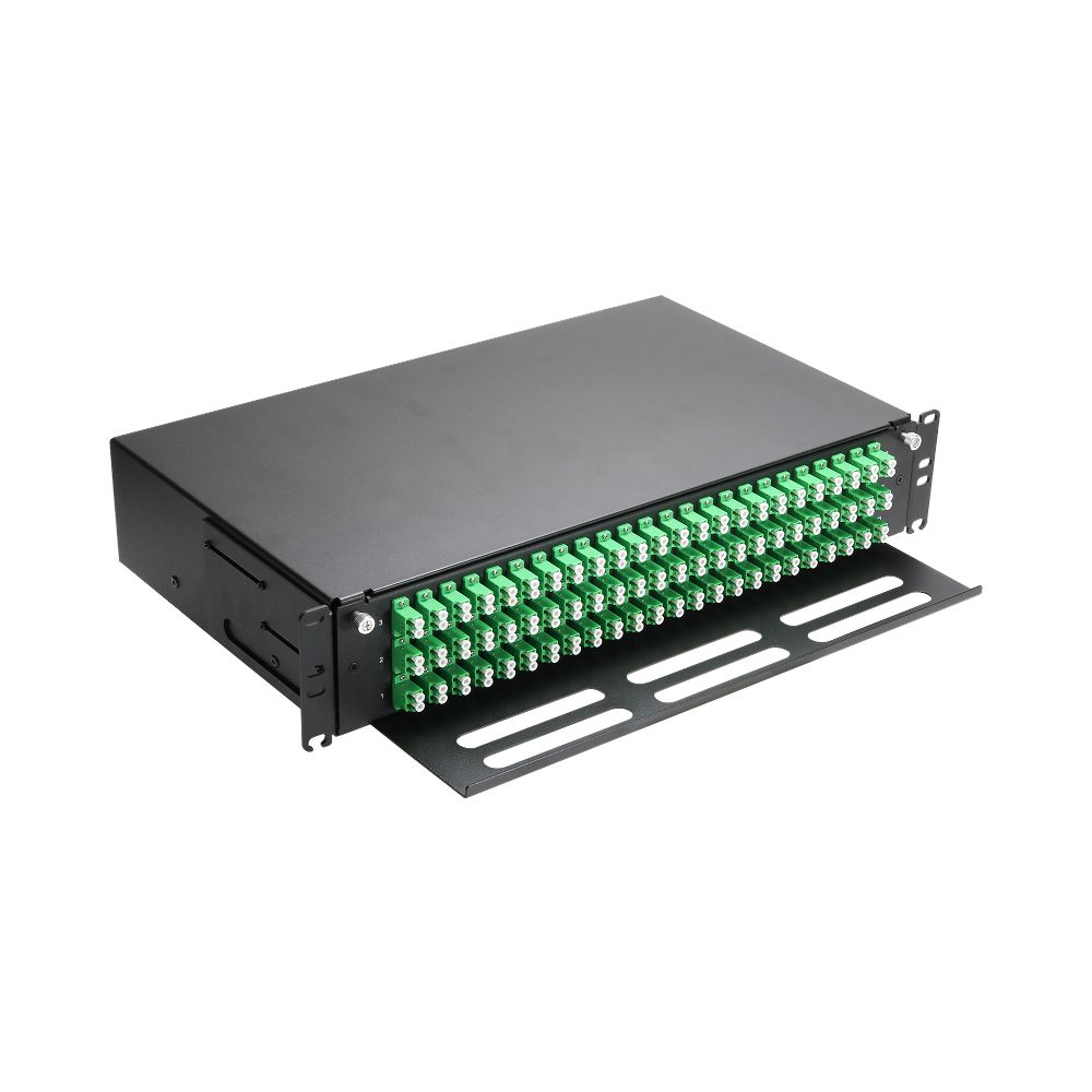2RU Front Sliding Fiber Optic Patch Panel 24-Port | EXW
