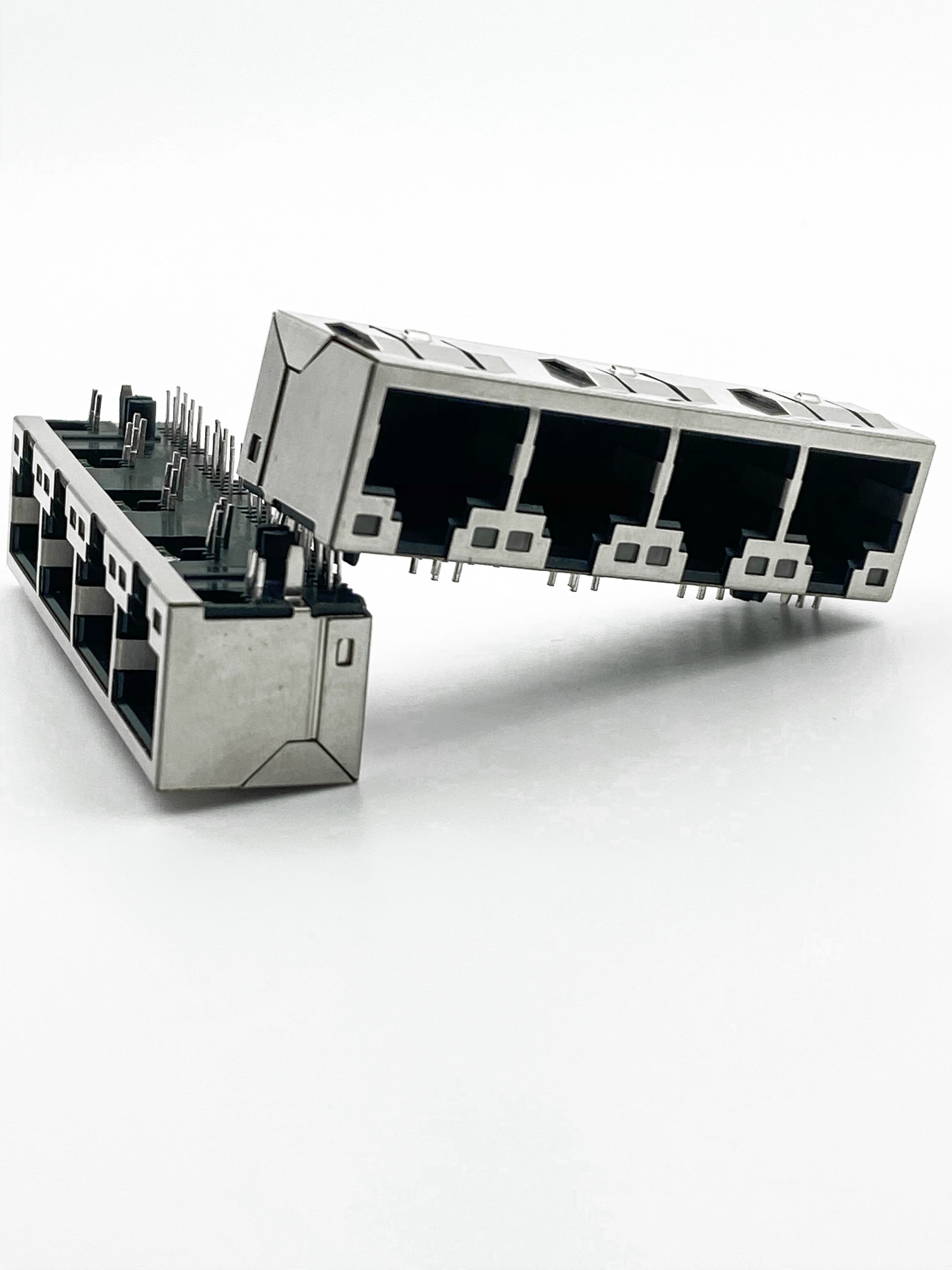 Side Entry PCB Jack With LED Multi-Port - Side Entry, Down Latch ...