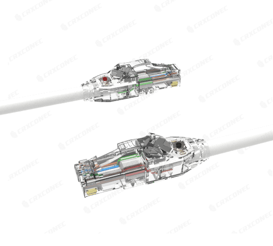 LED Tracking 24 AWG Cat.6 UTP LSZH Copper Cabling Patch Cord 1M White ...