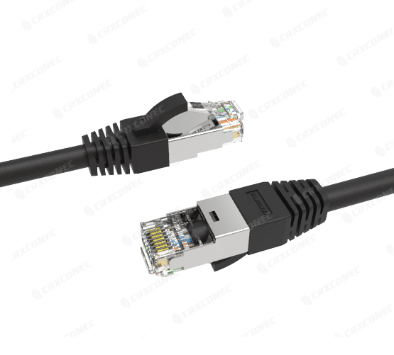 Cat.6A STP 26AWG Patch Cord LSZH Jacket Black Color 5M | Model: A16 ...