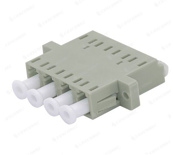 MM LC Quad Fiber Optic Adapter with Flange - LSZH, GHMT Verified ...