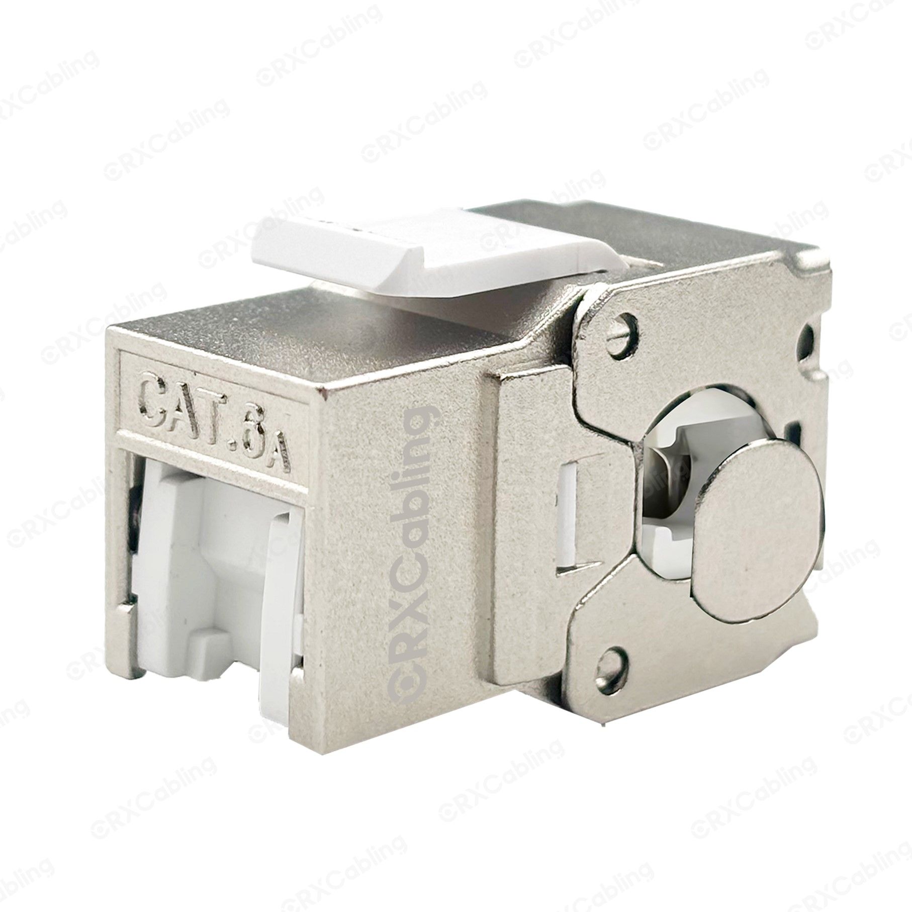 Multi-Entry Cat.6A STP Toolless RJ45 Keystone Jack with 3 way cable ...